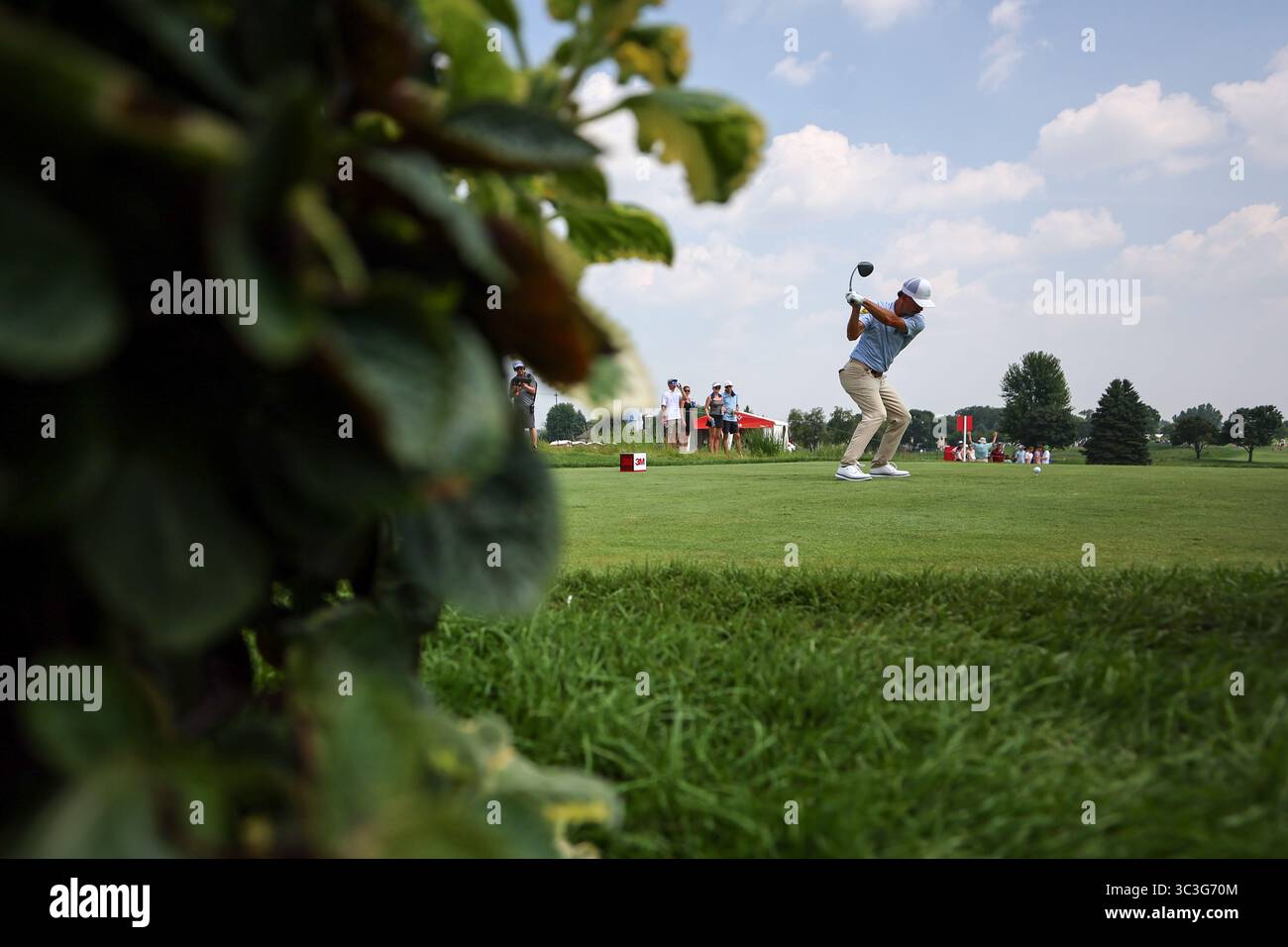 July 25th, 2025: Chandler Phillips of the United States hits his shot ...