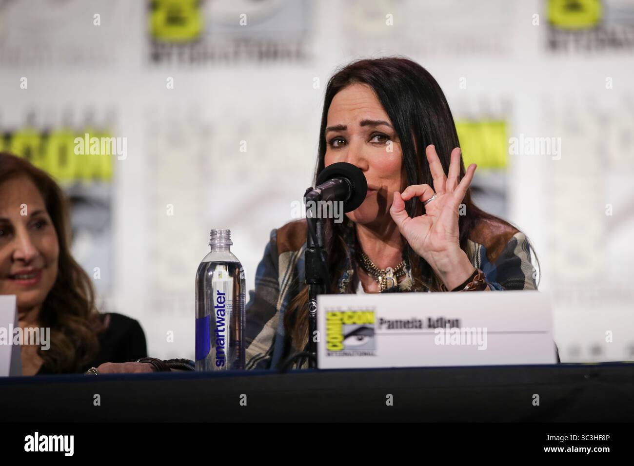 Pamela Adlon attends a panel for "King of the Hill" during Comic-Con ...