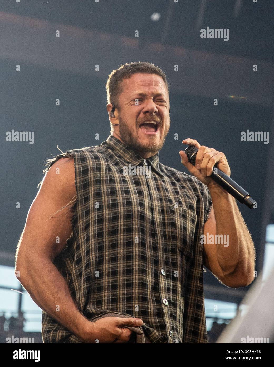 Tottenham Stadium, London, UK, Imagine Dragons, Loom World Tour, Friday ...