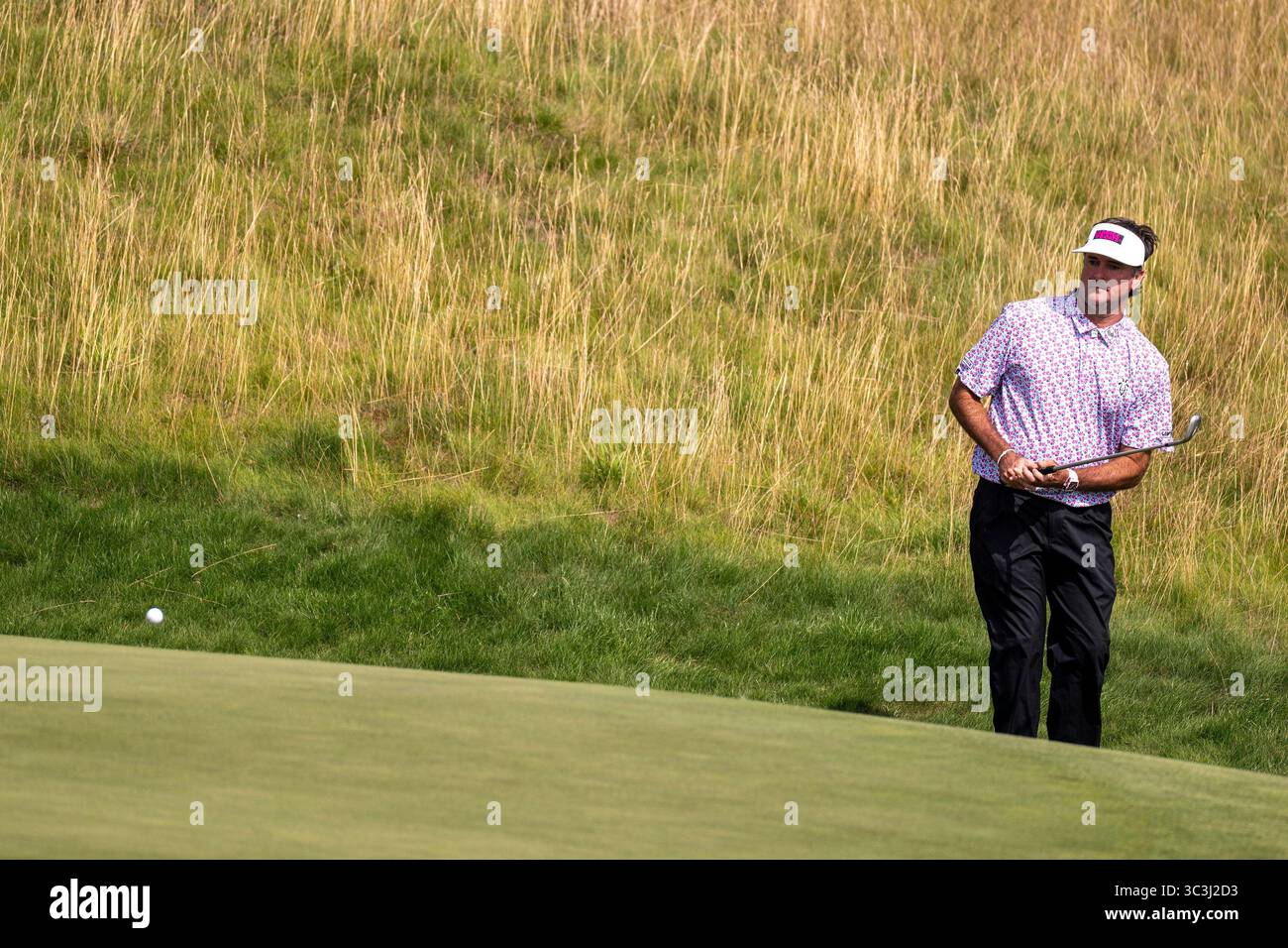 Captain Bubba Watson, of RangeGoats GC, hits on the 13th hole during ...