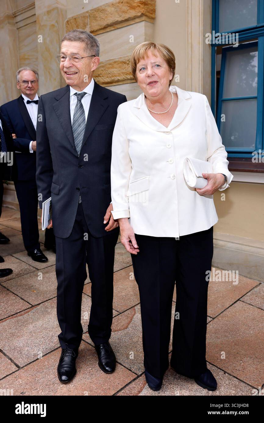 Ex-Bundeskanzlerin Angela Merkel CDU und ihr Ehemann Joachim Sauer bei ...