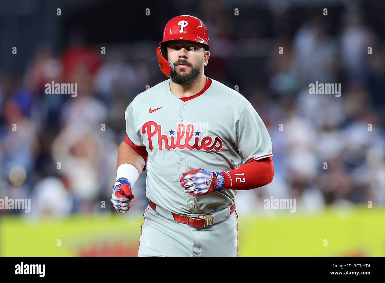 BRONX, NY - JULY 25: Kyle Schwarber #12 of the Philadelphia Phillies ...