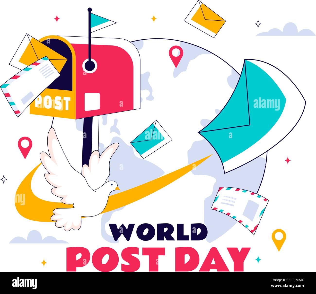 Office letters parcels Stock Vector Images - Alamy