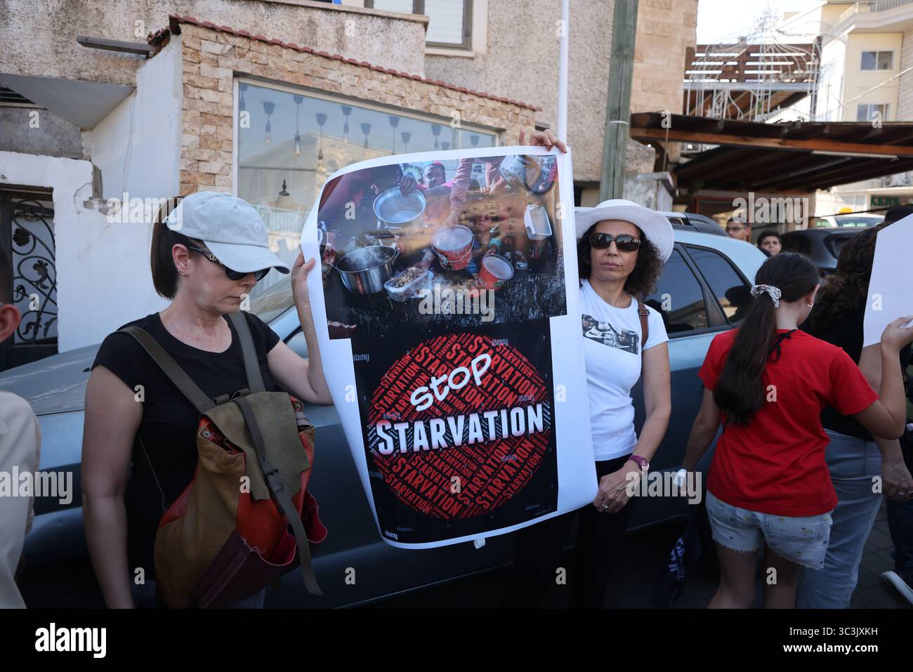 Sakhnin, Israel. 25th July, 2025. People protest to call for the ...