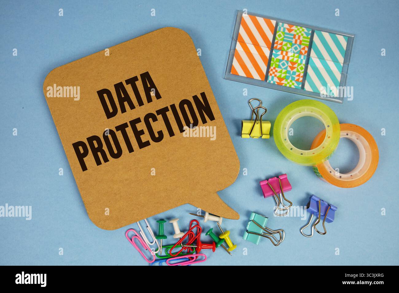 Data protection text stationery hi-res stock photography and images - Alamy