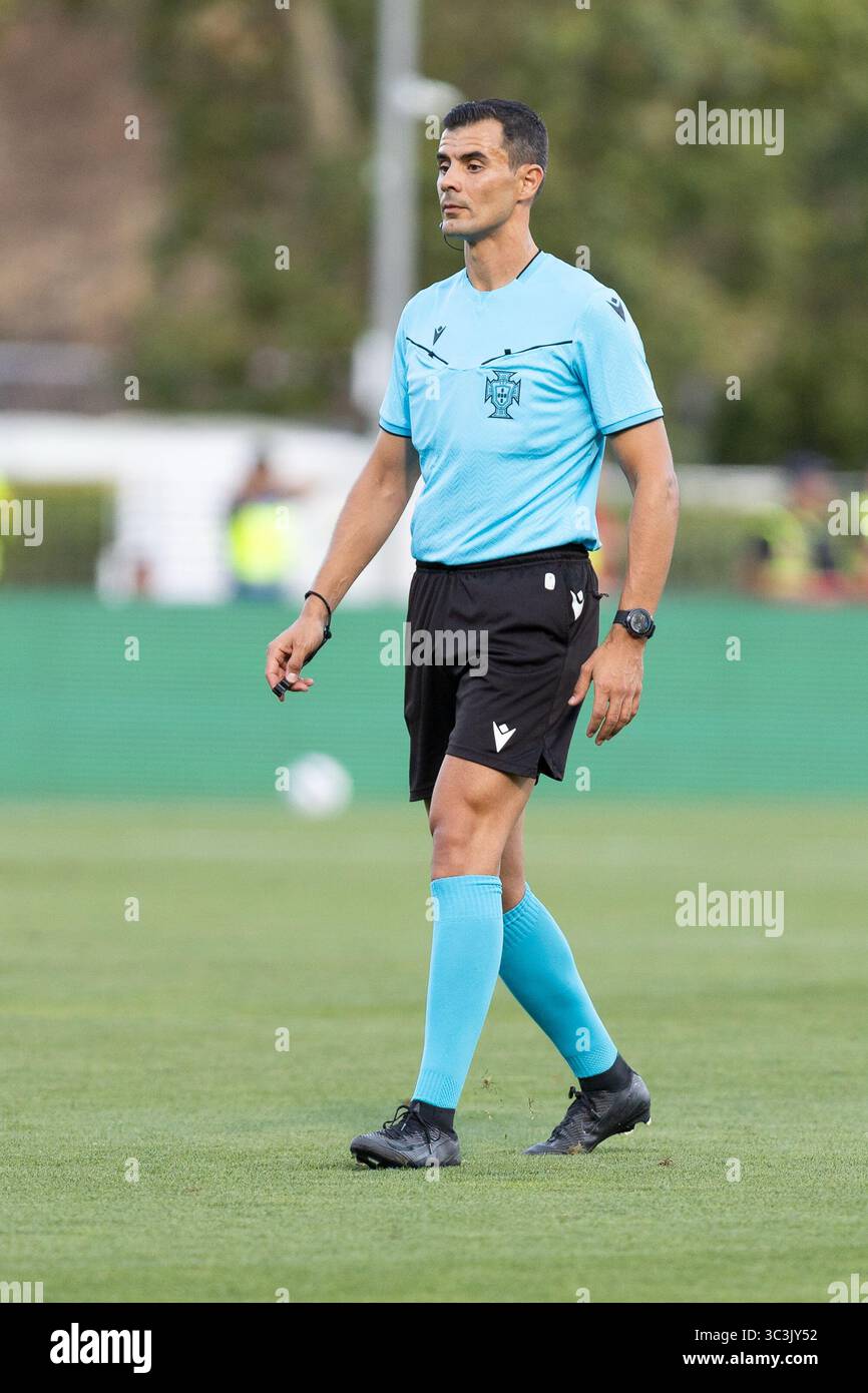 July 25, 2025. Caxias, Portugal. Referee of the game from Portugal ...