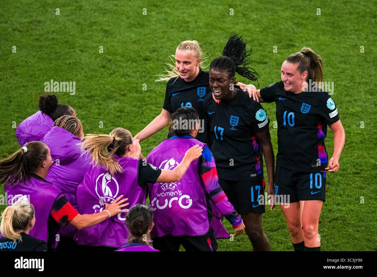 Geneva, Switzerland - July 22: Michelle Agyemang of England (C ...