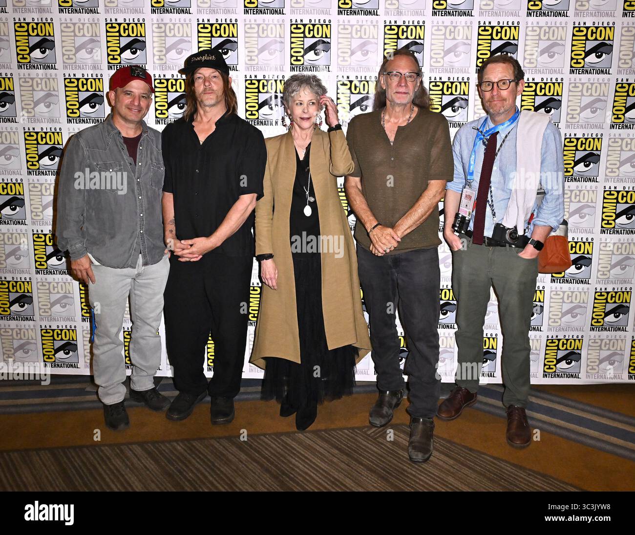 David Zabel, Norman Reedus, Melissa McBride, Greg Nicotero, and Scott M ...