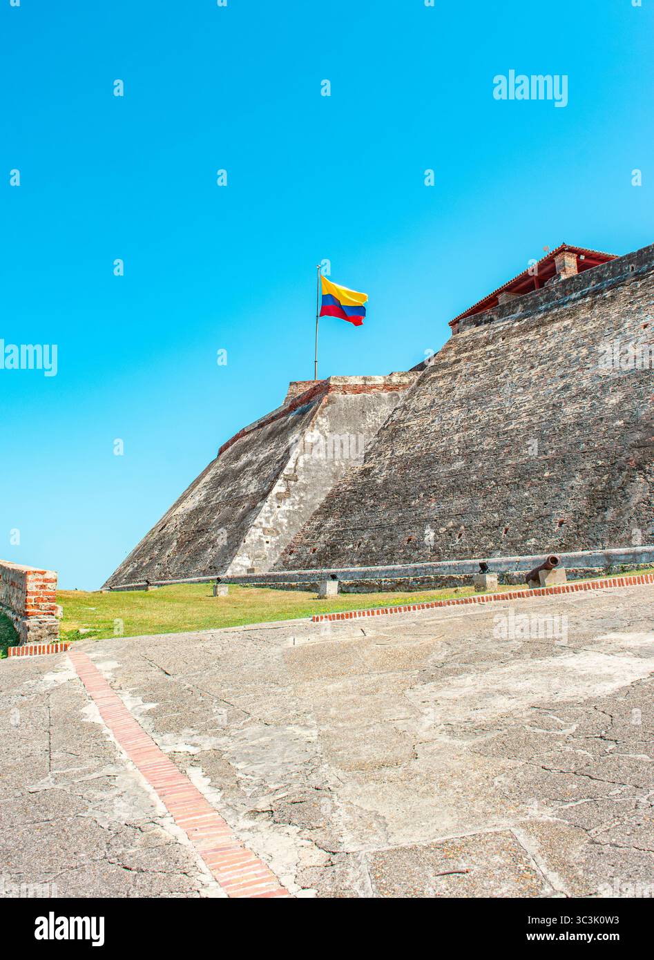 The iconic San Felipe Castle in Cartagena, Colombia, showcasing its ...