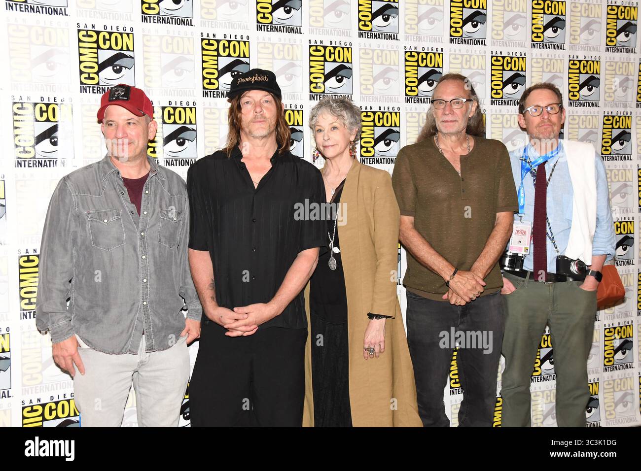 David Zabel, Norman Reedus, Melissa McBride, Greg Nicotero, Scott ...