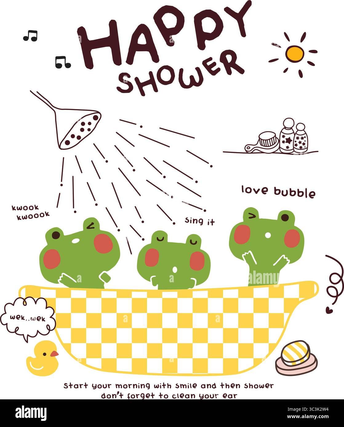 Happy frog child Stock Vector Images - Alamy