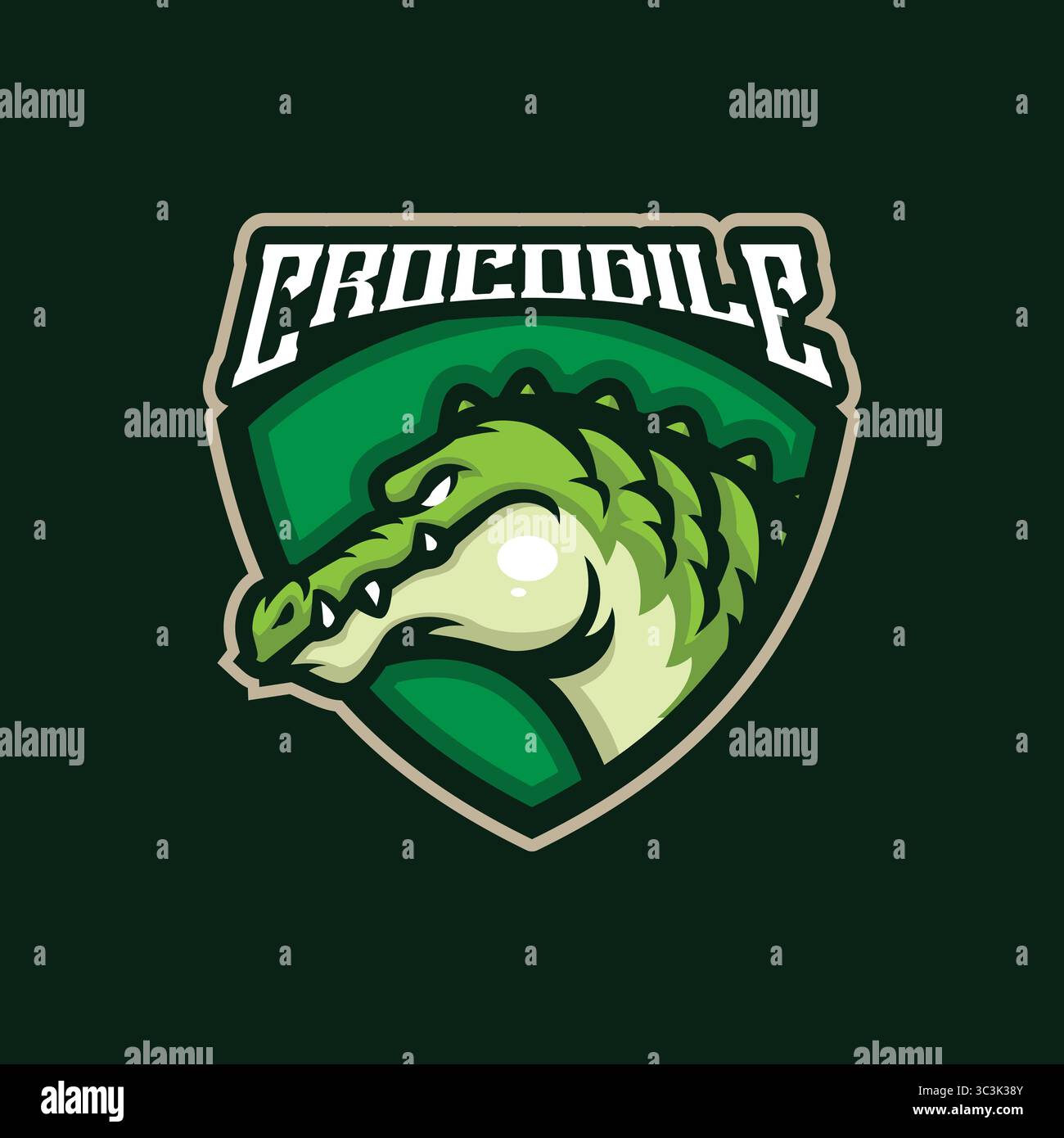 Crocodile mascot logo design vector with modern illustration concept ...