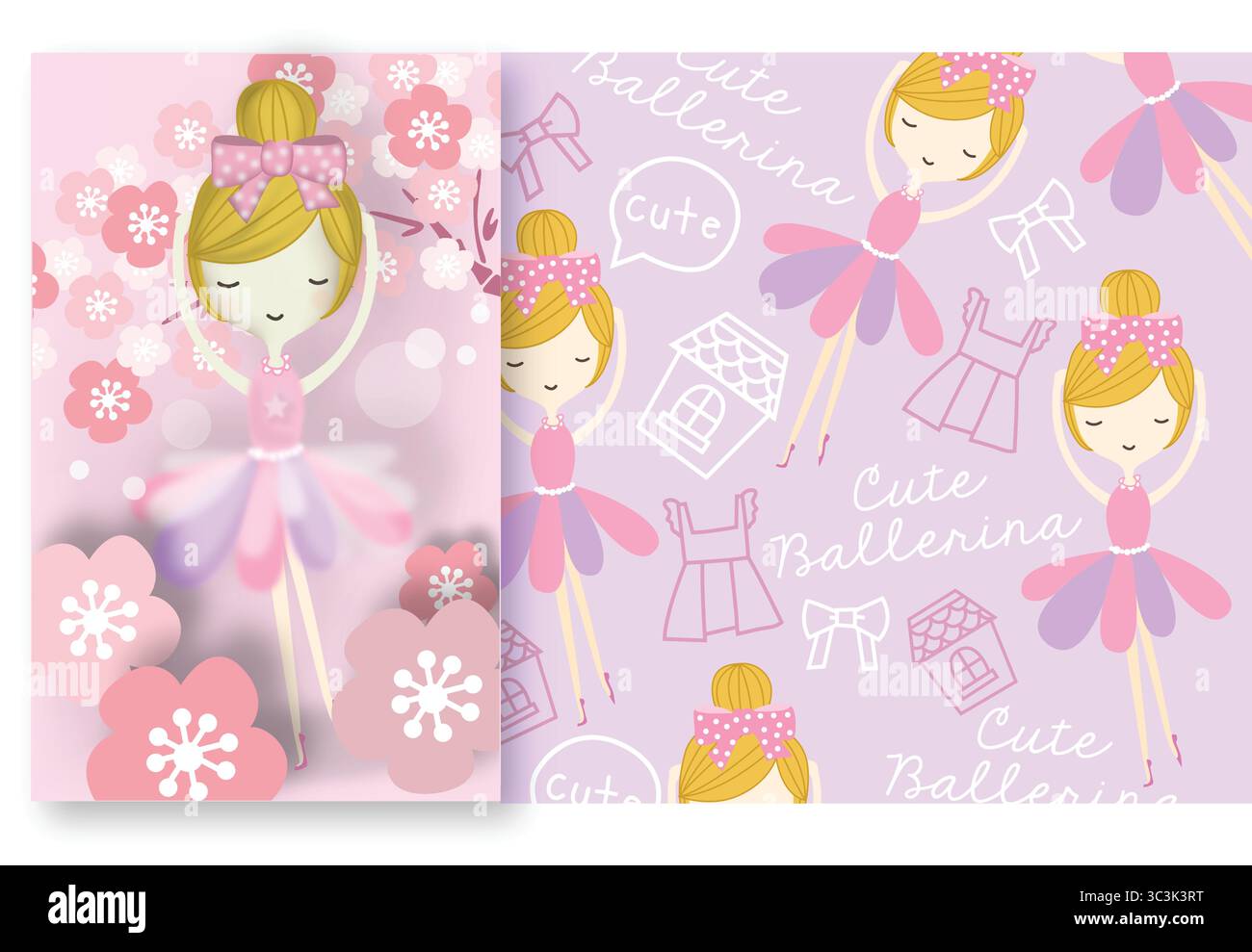 cute ballerina vector stock Stock Vector Image & Art - Alamy