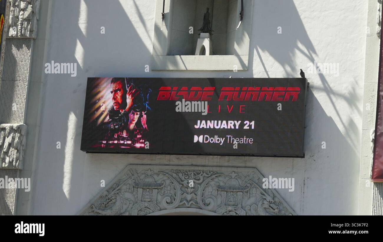 Los Angeles, California, USA 25th July 2025 Blade Runner Live Billboard ...