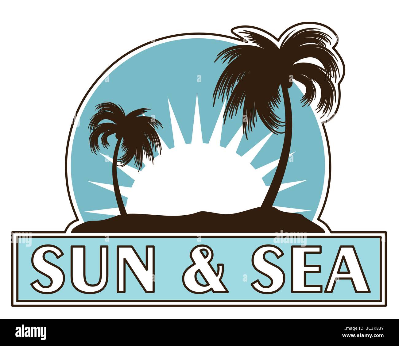 Tree in sea sunset Cut Out Stock Images & Pictures - Alamy