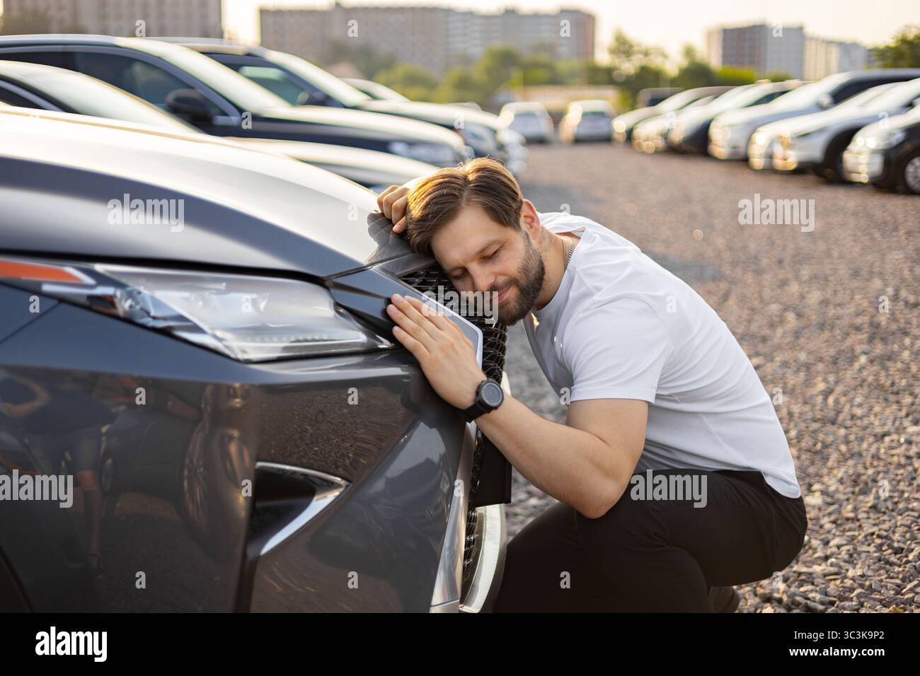 Car sales manager posing hi-res stock photography and images - Alamy
