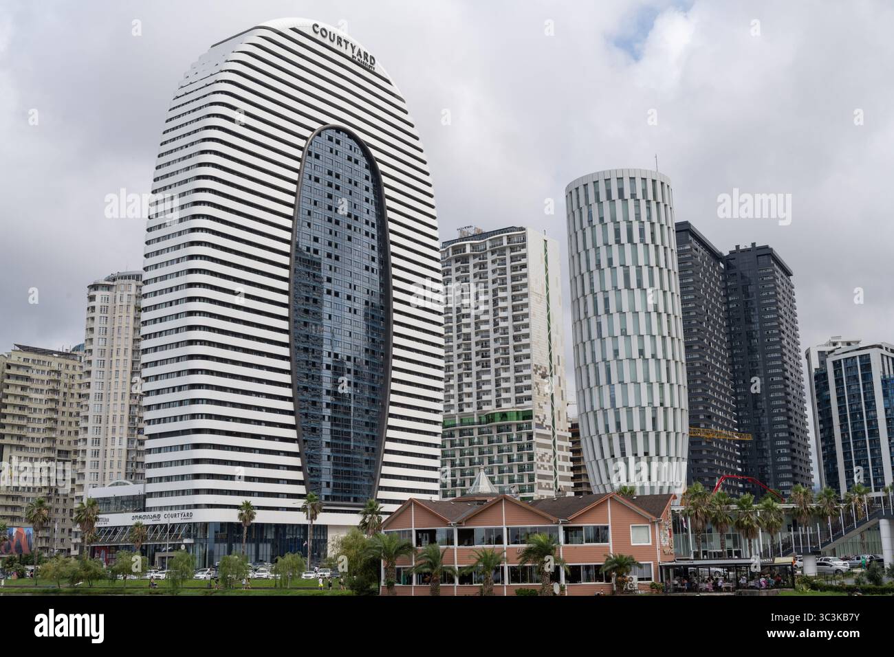 Batumi, Georgia. July 21st 2025. The Courtyard building, a high end ...
