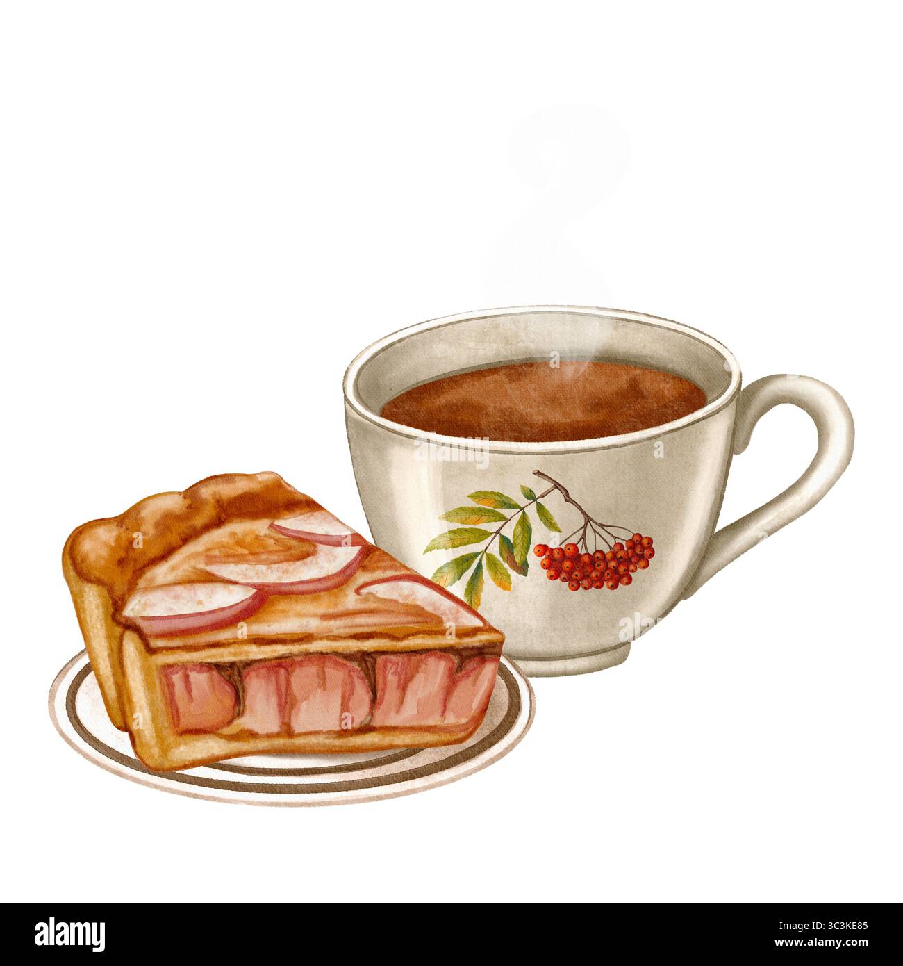Cozy autumn breakfast on Cut Out Stock Images & Pictures - Alamy
