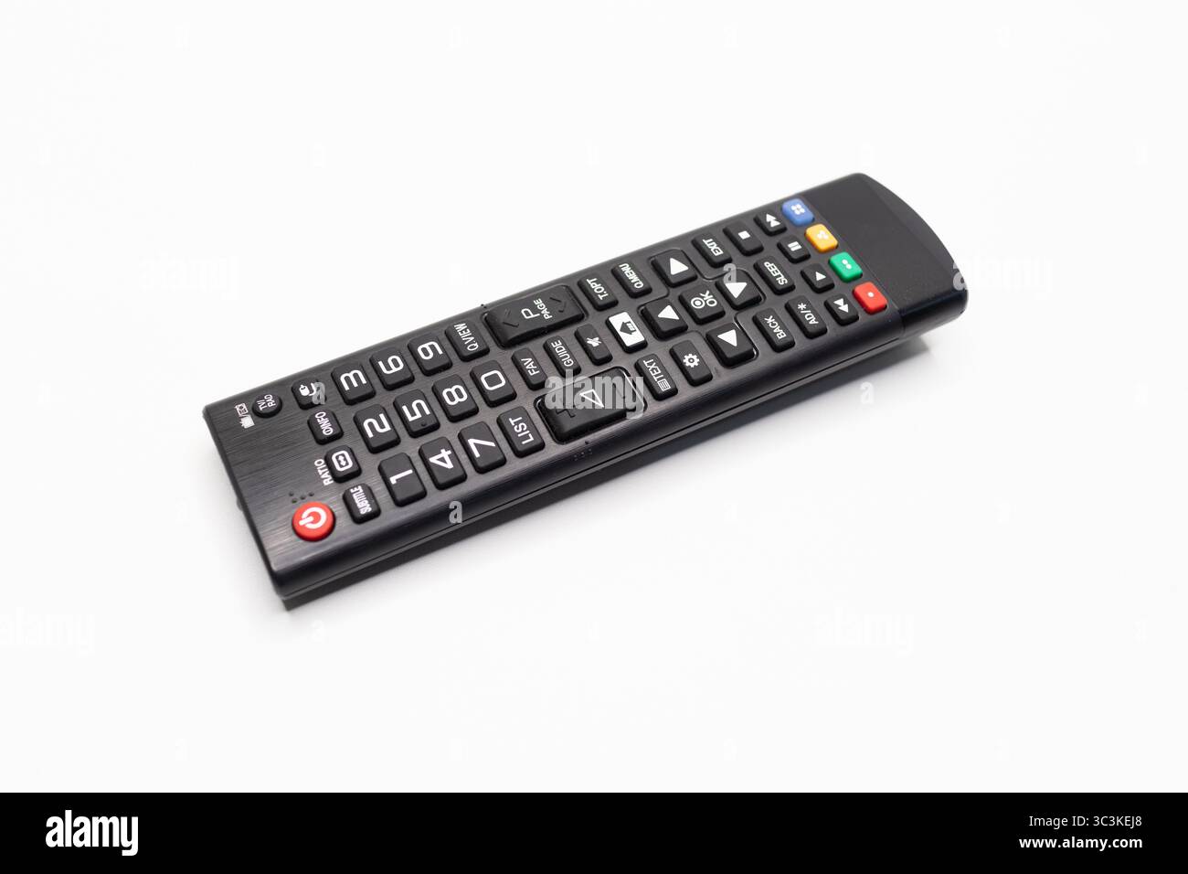 Remote control on white background Stock Photo - Alamy