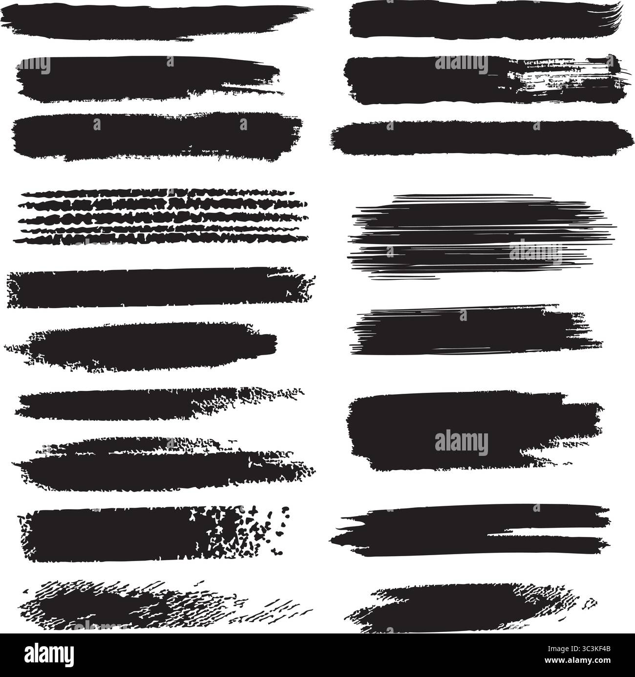 Grunge Brush Stroke Paint Boxes Backgrounds Stock Vector Image & Art ...