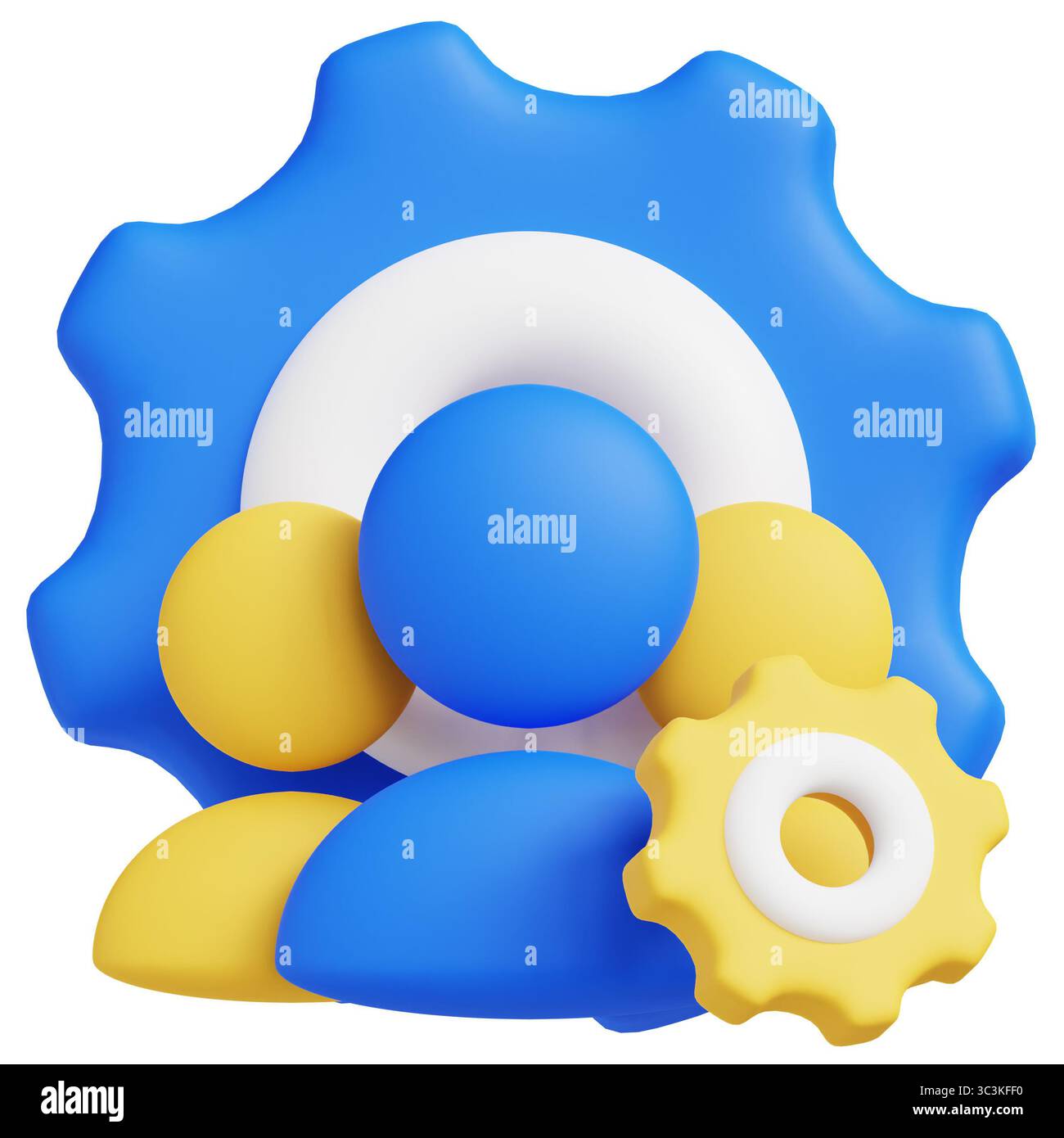 Team Management 3d icon illustration Stock Photo - Alamy