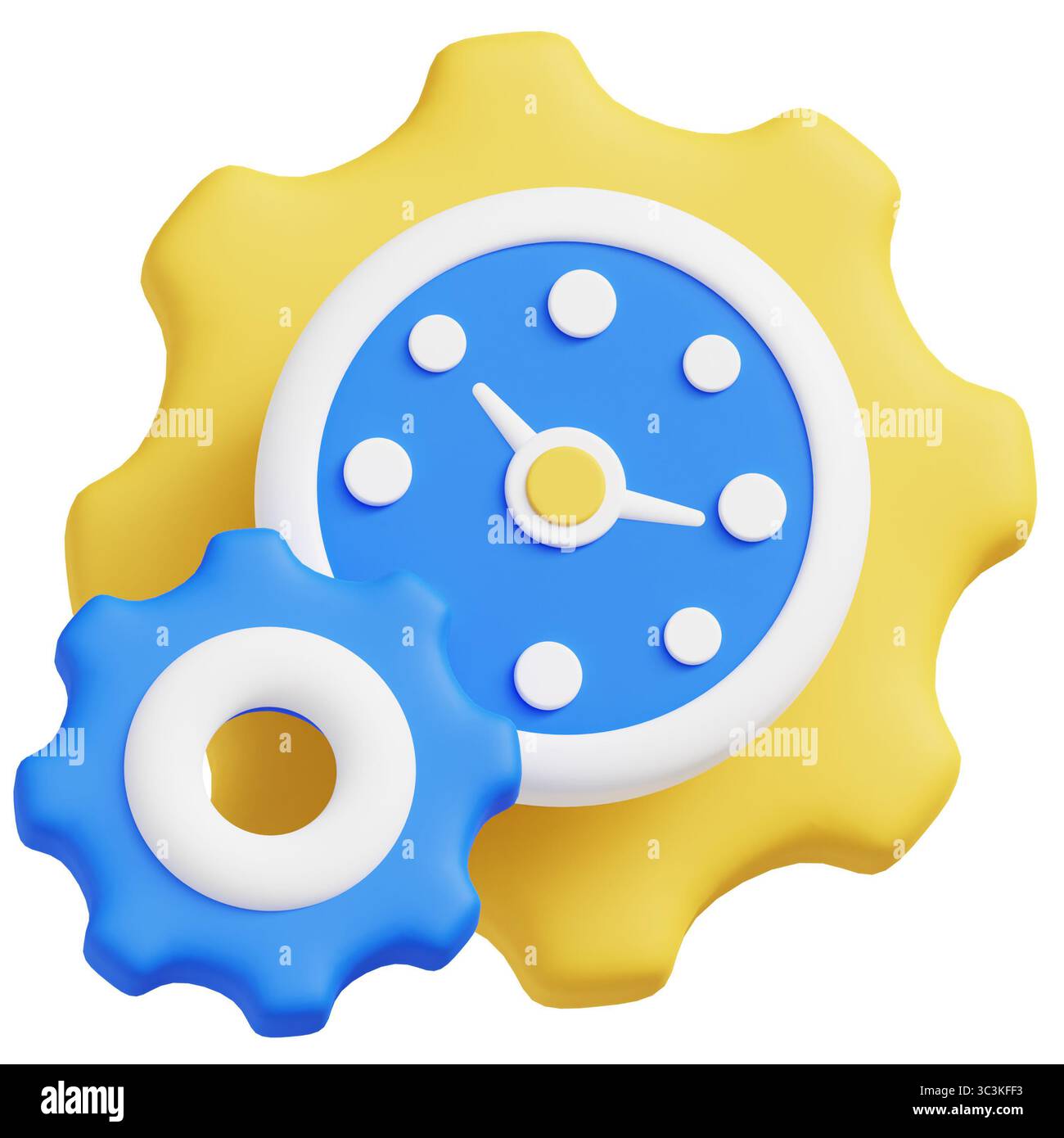 Time control icon 3d Cut Out Stock Images & Pictures - Alamy