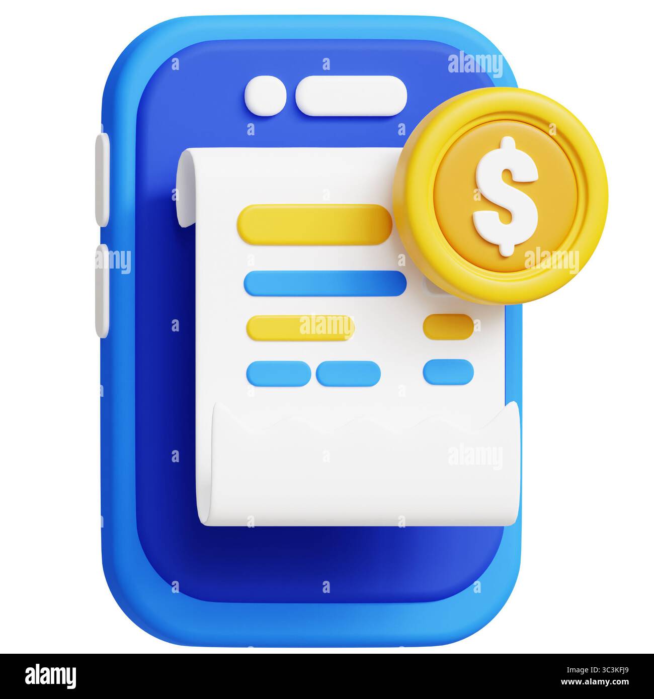 Digital Transaction 3d icon illustration Stock Photo - Alamy
