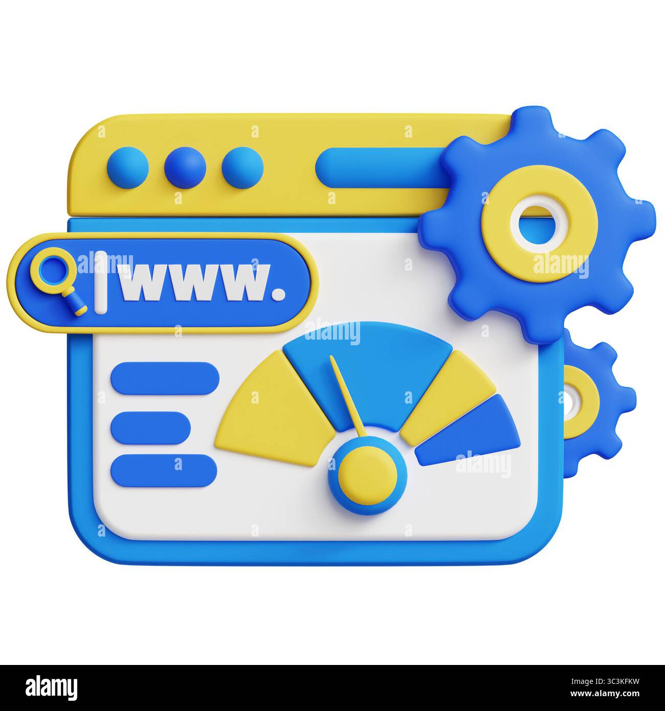 Fast Browsing 3d icon illustration Stock Photo - Alamy