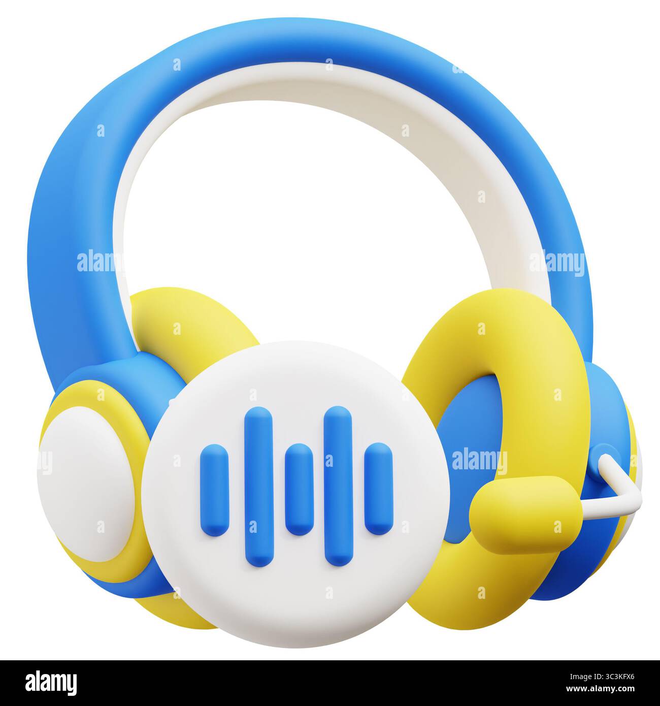 Sound Audio 3d icon illustration Stock Photo - Alamy