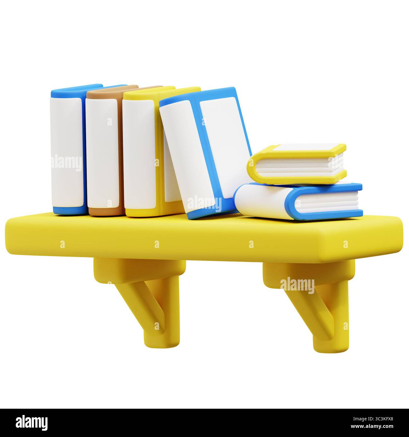 Book Display 3d icon illustration Stock Photo - Alamy