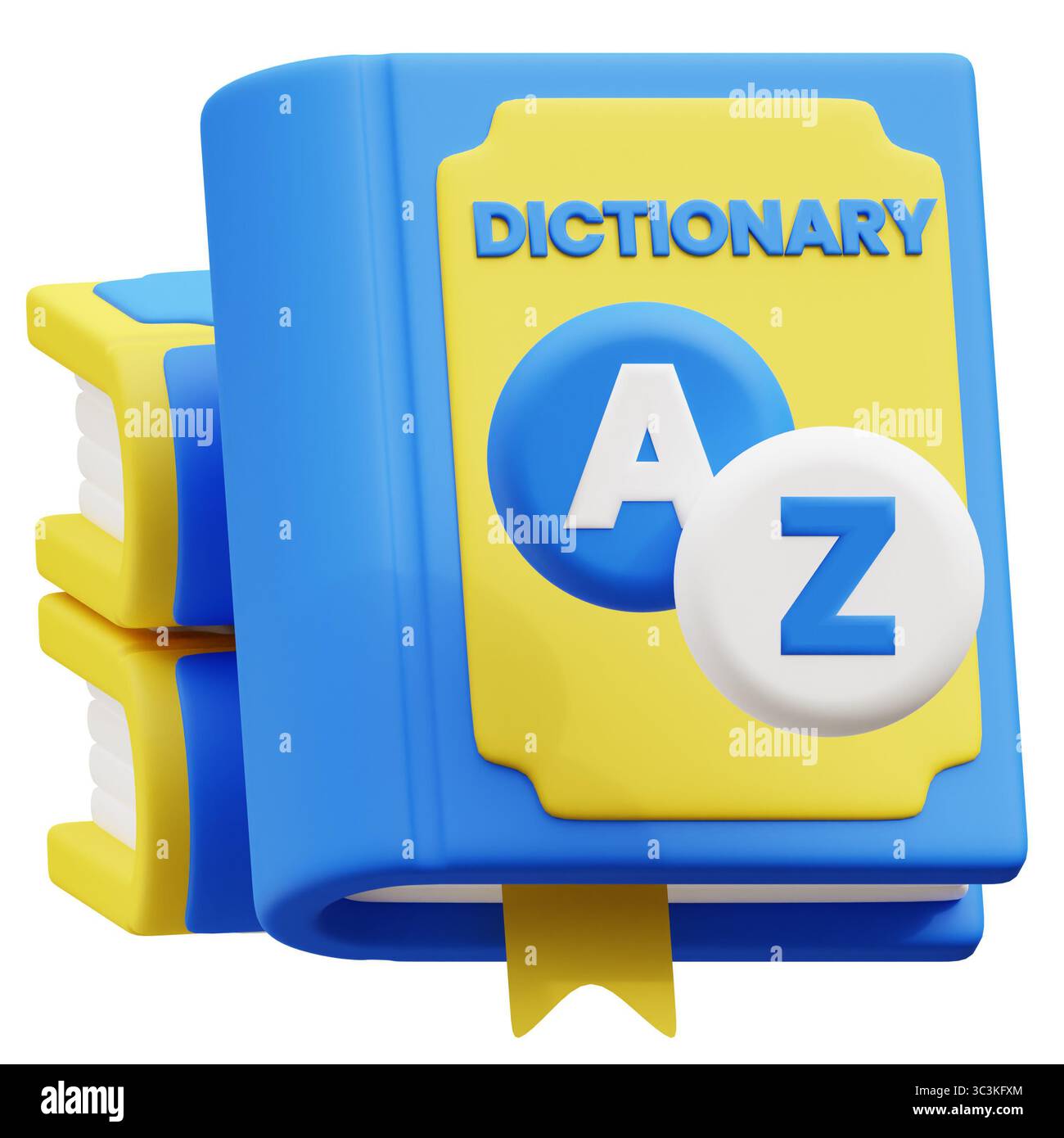 Dictonary 3d icon illustration Stock Photo - Alamy