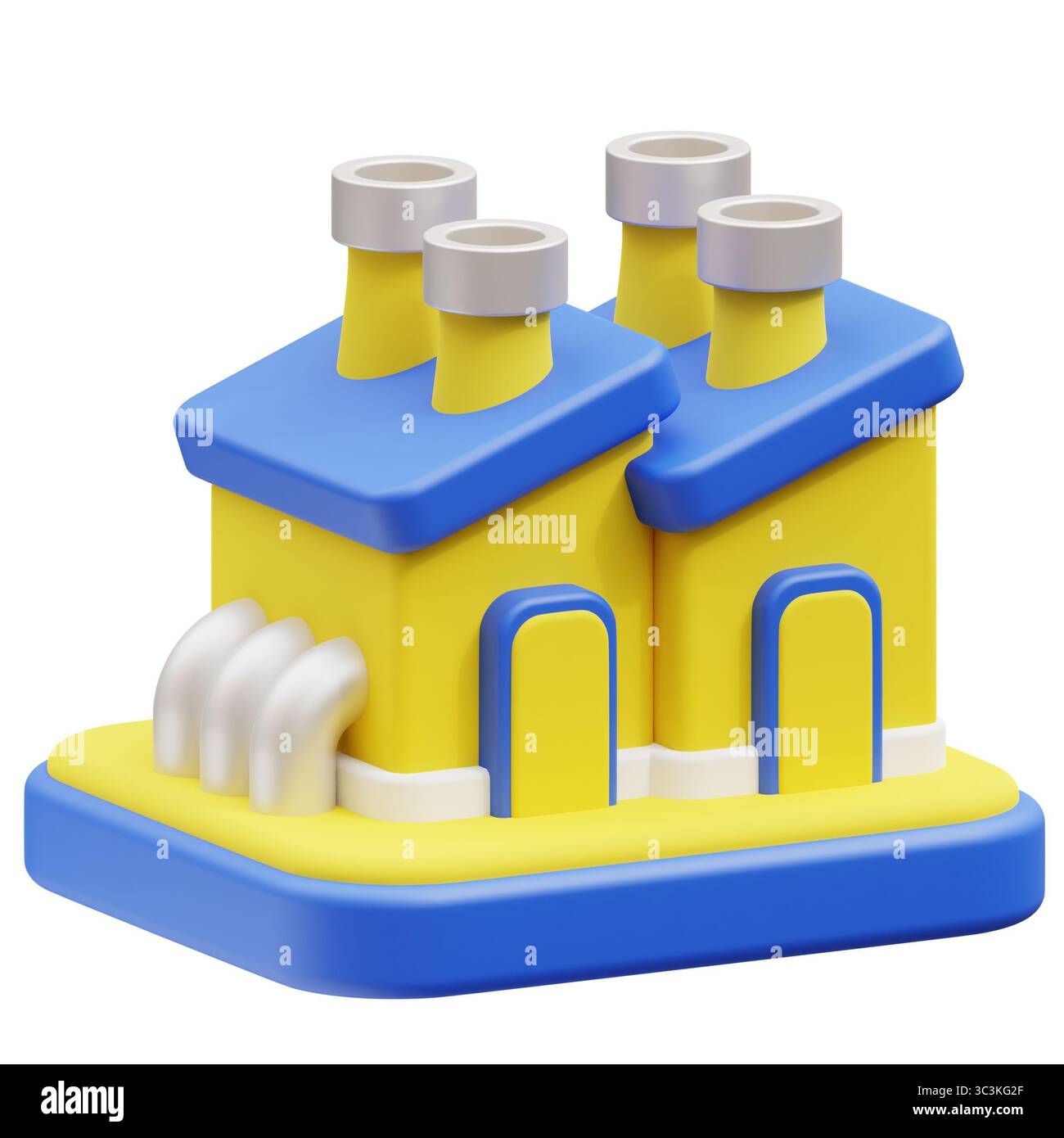 Workshop Factory 3d icon illustration Stock Photo - Alamy