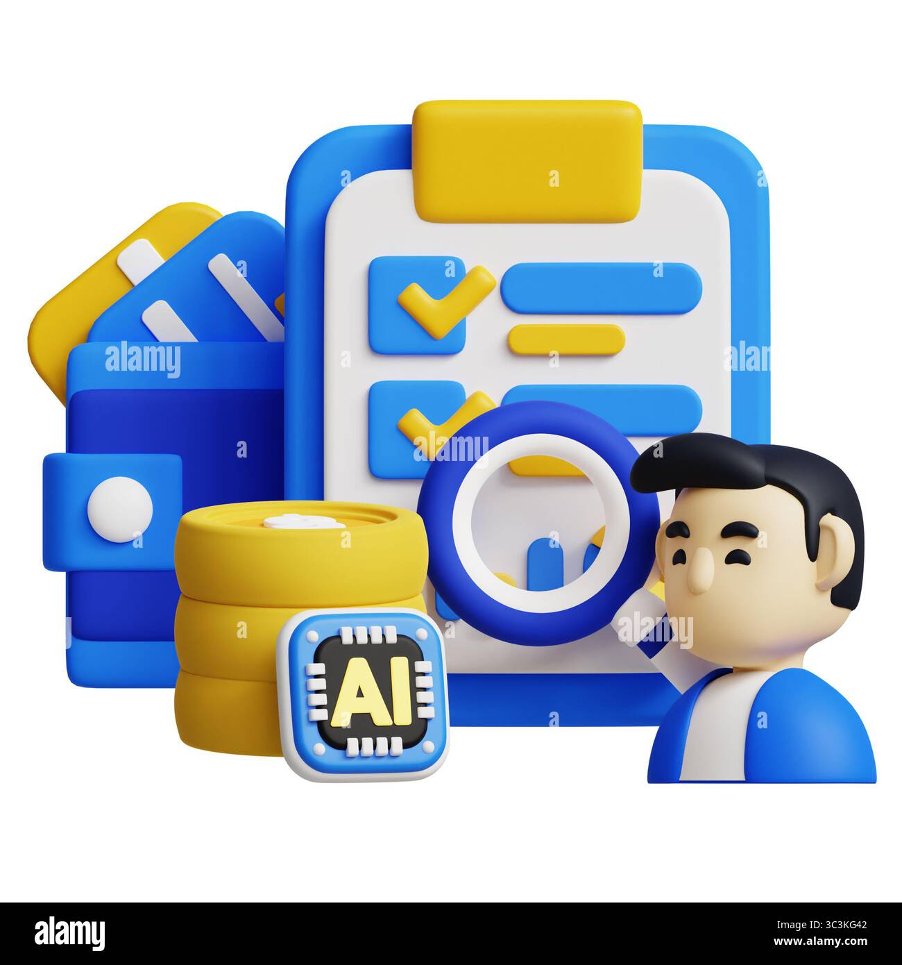 Financial Health Check 3D Animated Concept Stock Photo - Alamy