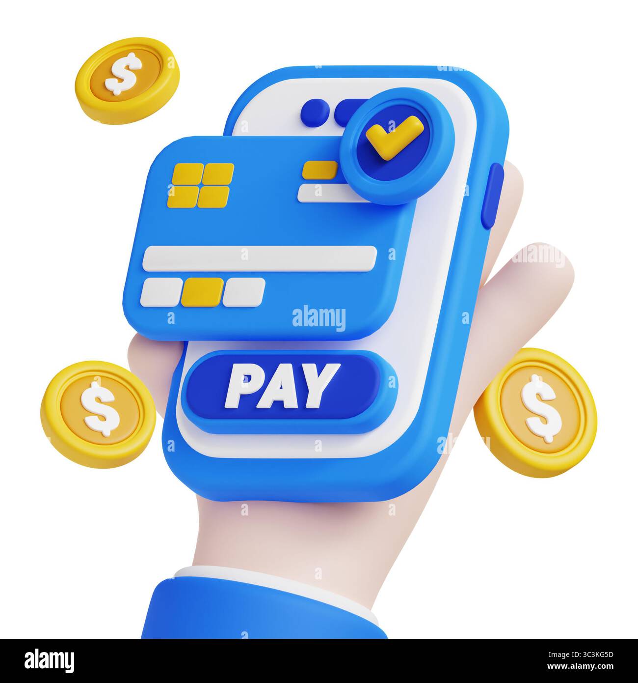 Online Payment 3D Animated Concept Stock Photo - Alamy