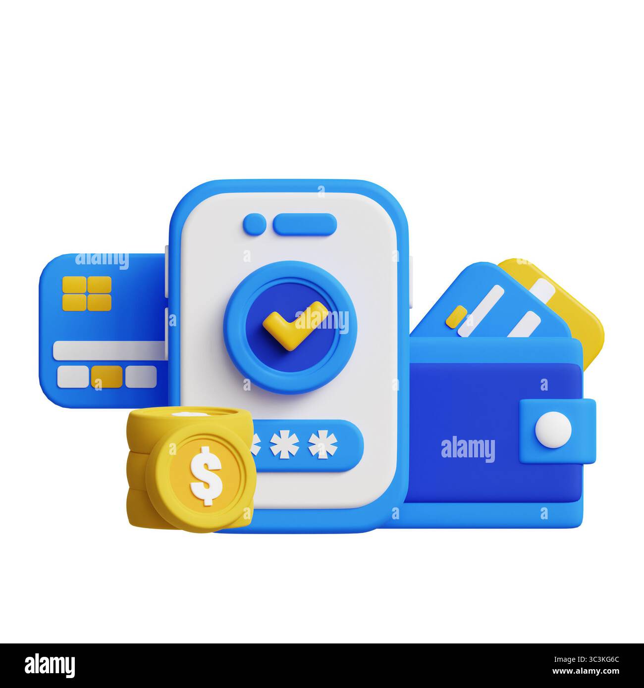 Payment Methods 3D Animated Concept Stock Photo - Alamy