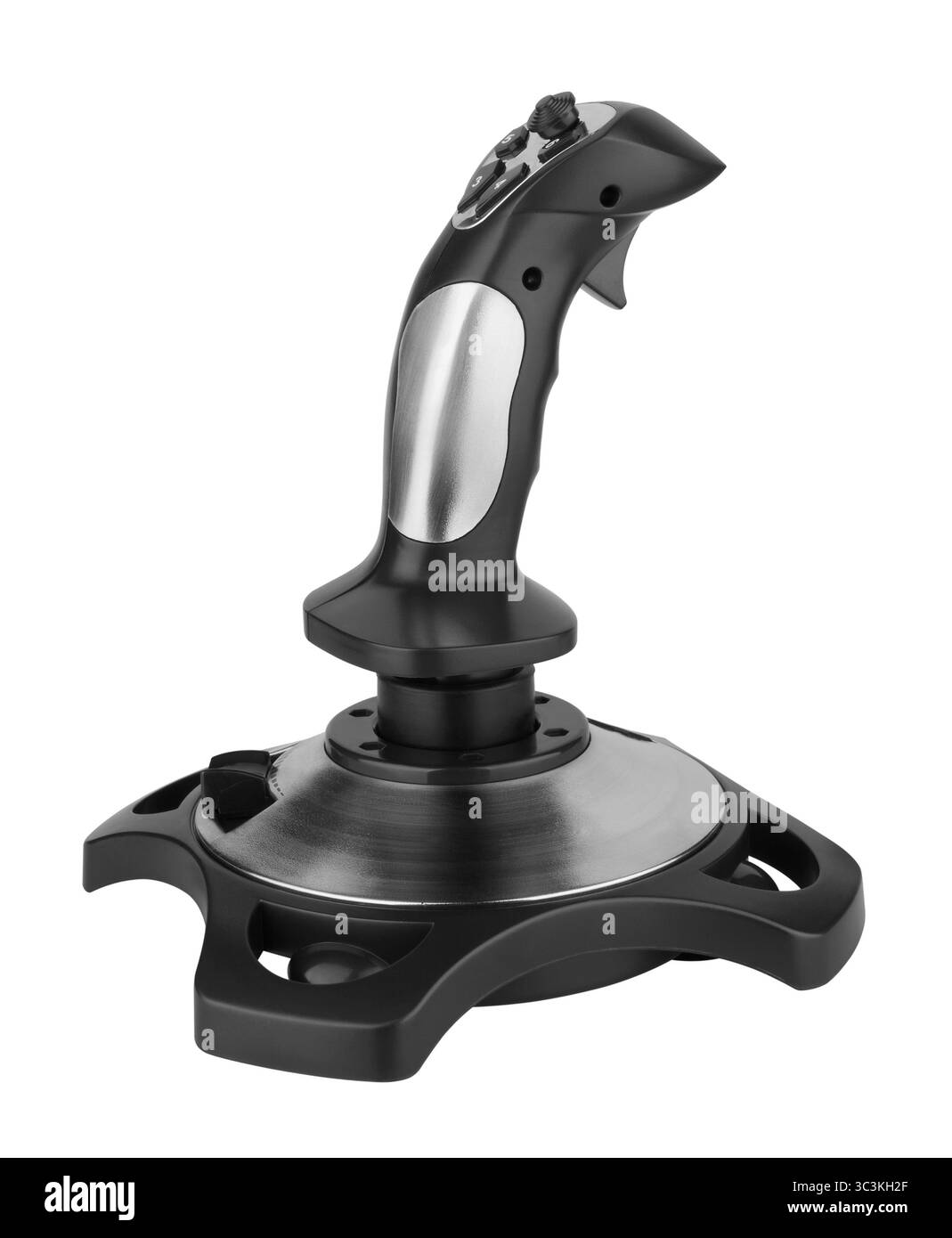 Computer joystick isolated on white background Stock Photo - Alamy
