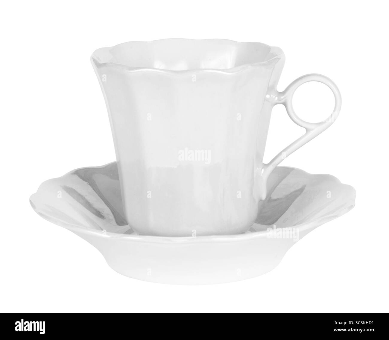 Porcelain white cup hot Black and White Stock Photos & Images - Alamy