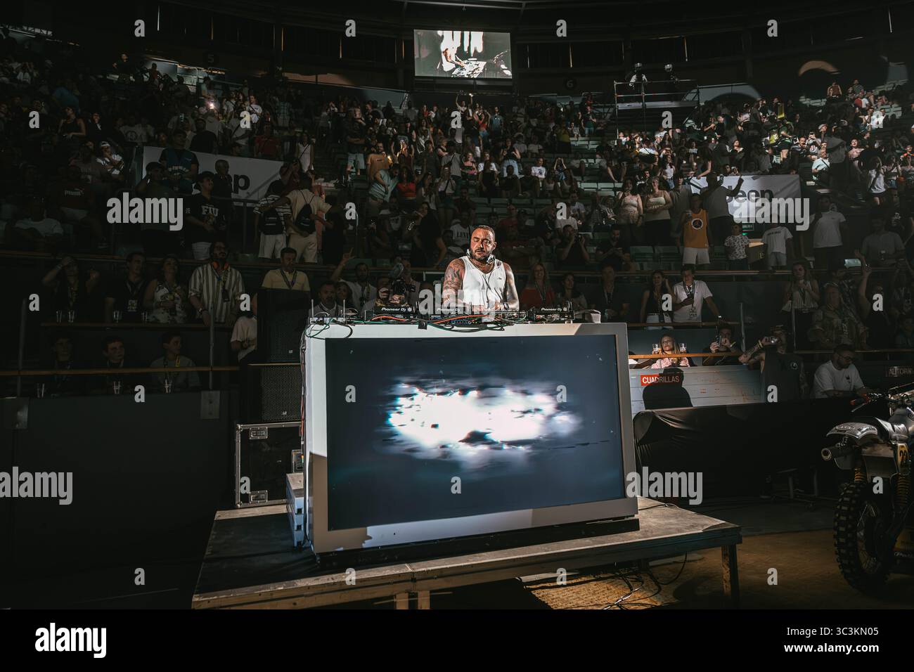 Image of DJ Nano at one of his parties with thousands of electronic ...