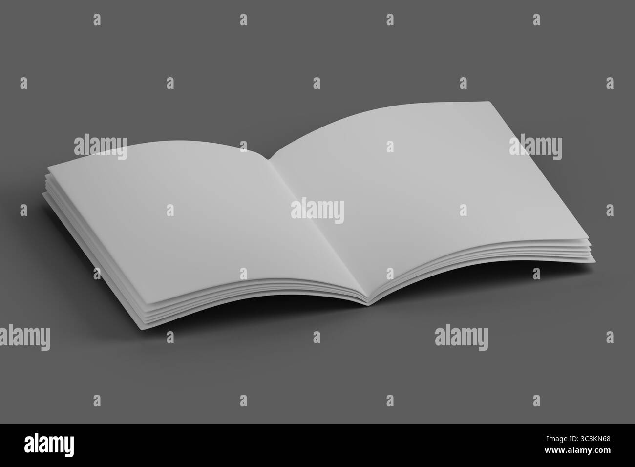 Realistic paper pages mockup Black and White Stock Photos & Images - Alamy