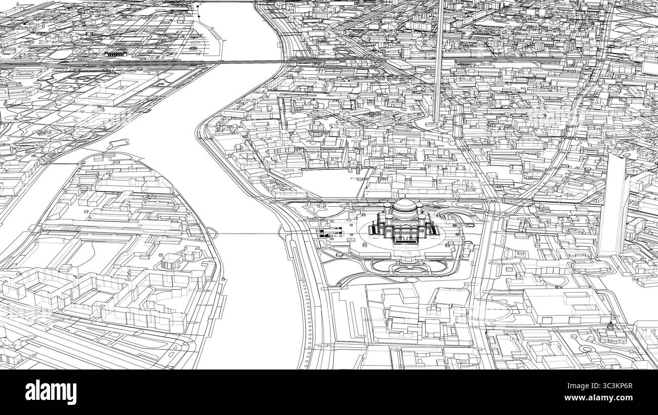 Aerial landmarks Stock Vector Images - Alamy