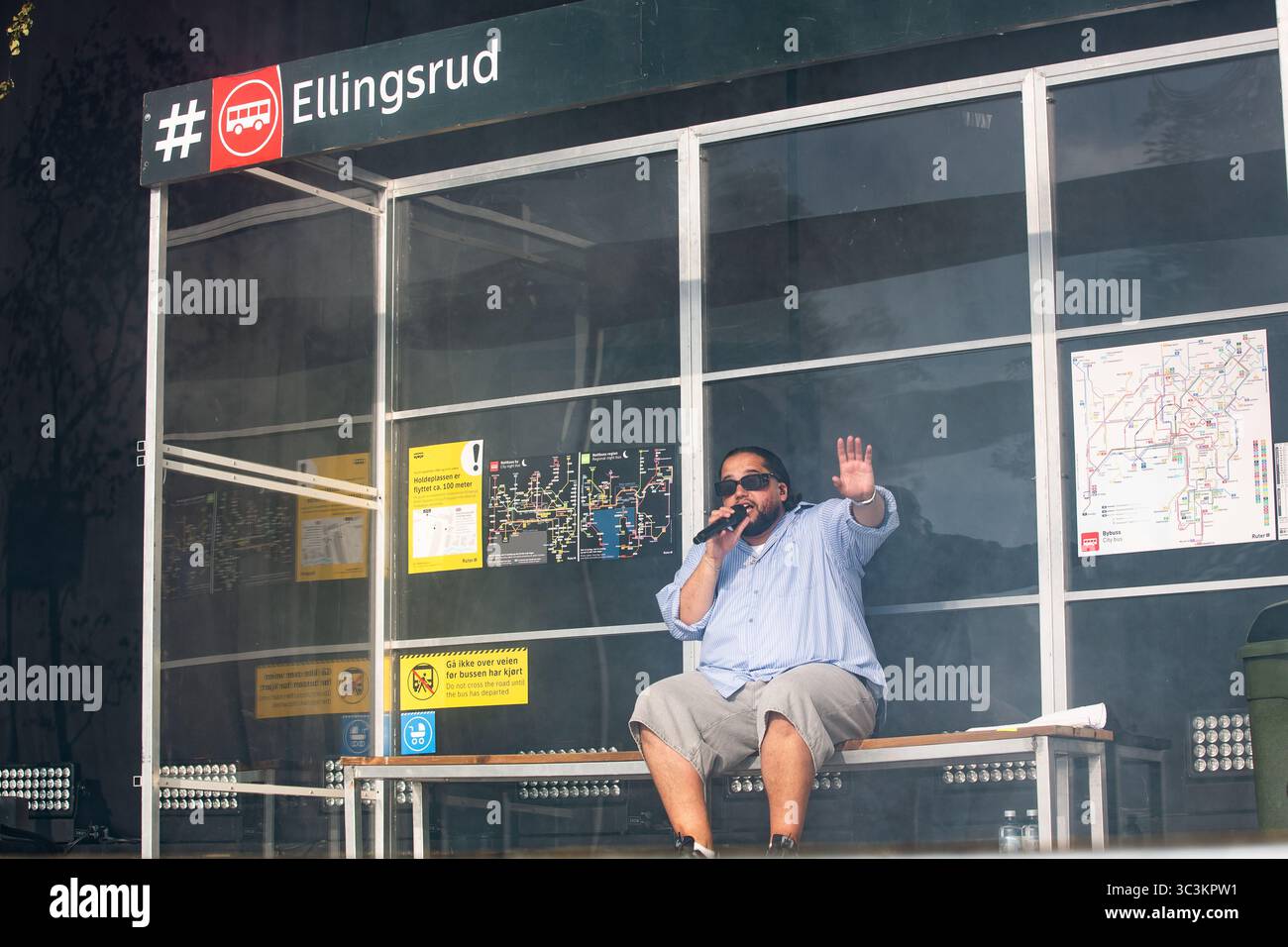 Fredrikstad, Norway. 25th, July 2025. The Norwegian rapper Jonas ...