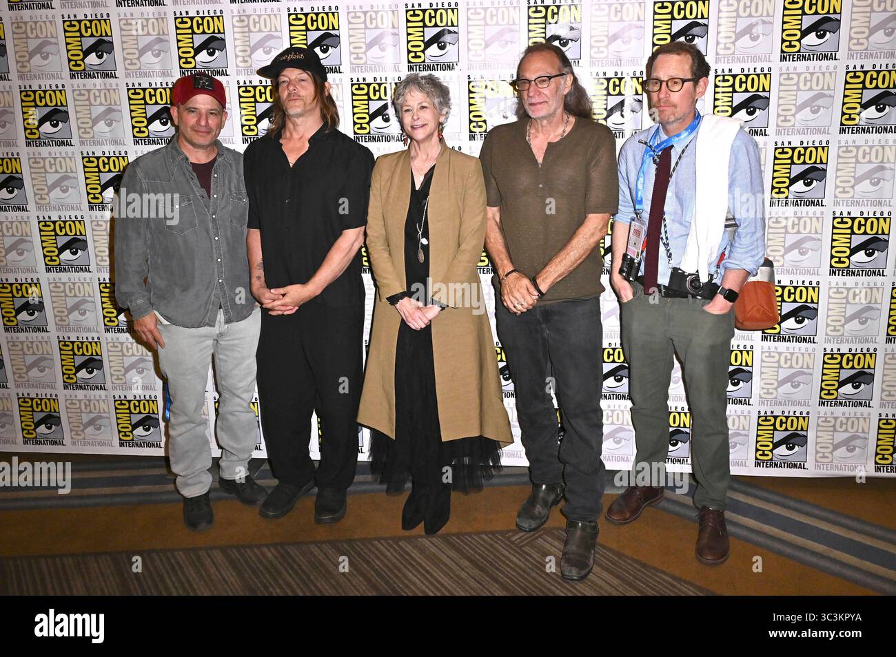 David Zabel, Norman Reedus, Melissa McBride, Greg Nicotero und Scott M ...