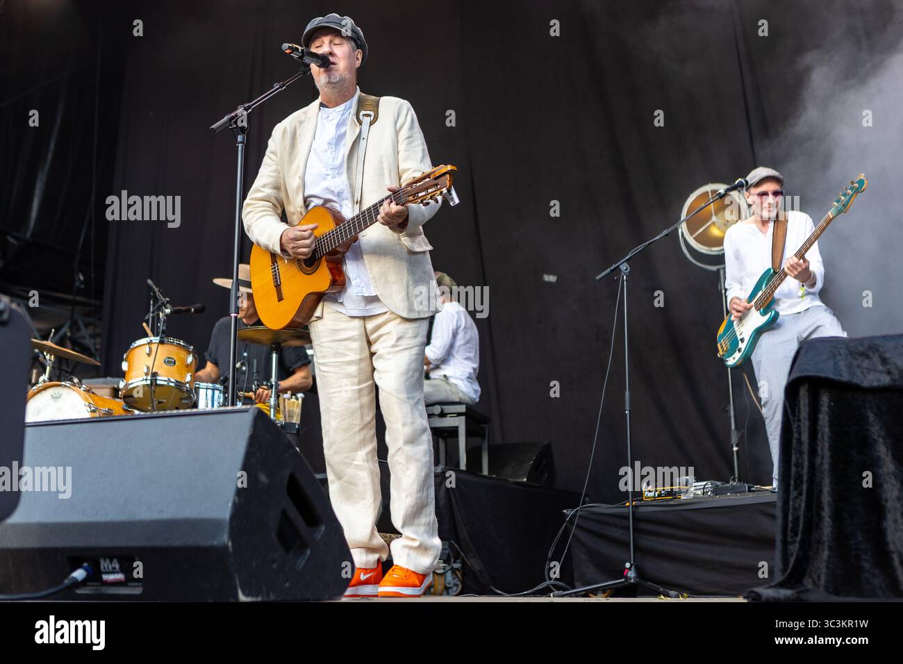 Fredrikstad, Norway. 25th, July 2025. The Norwegian band Vamp performs ...