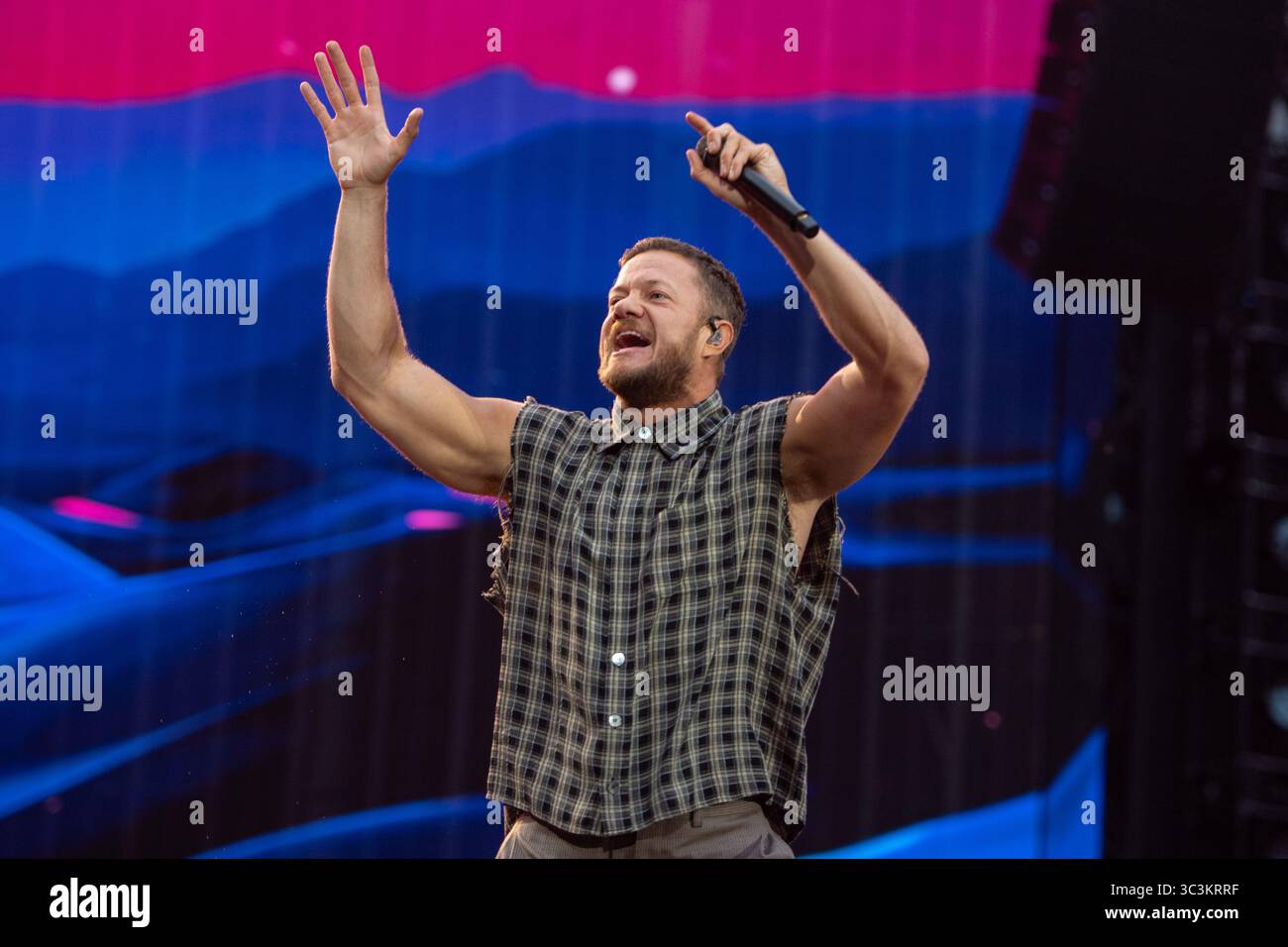 Tottenham Stadium, London, UK, Imagine Dragons, Loom World Tour, Friday ...