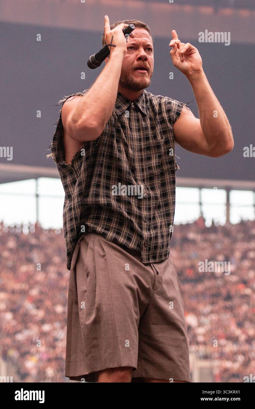 Tottenham Stadium, London, UK, Imagine Dragons, Loom World Tour, Friday ...