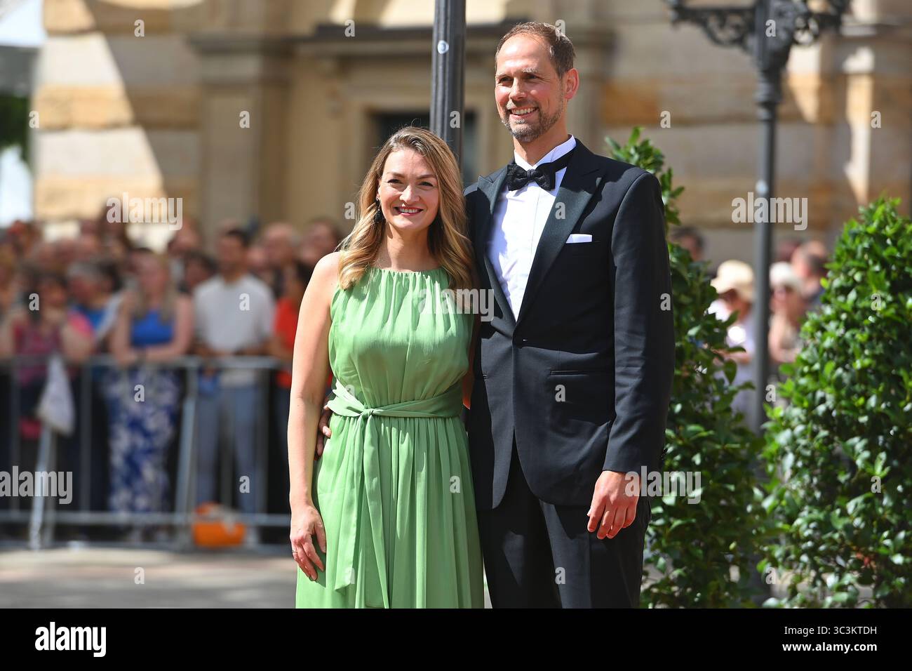 Judith GERLACH with husband Tobias NITSCH, opening of the Bayreuth ...