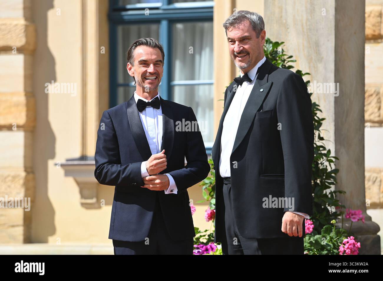 From left: Florian SILBEREISEN with Markus SOEDER (Minister President ...