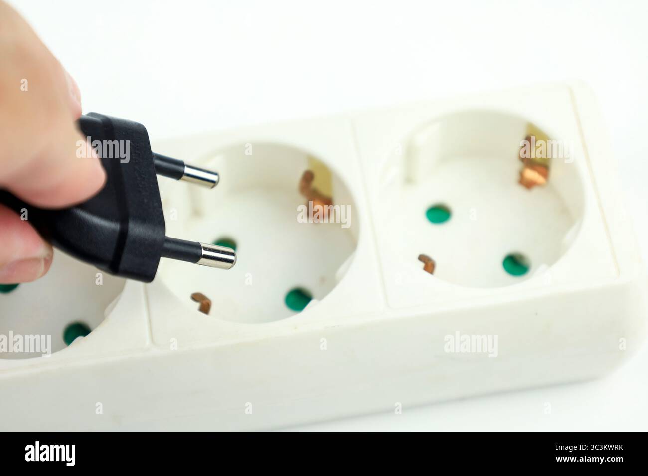 White power strip plugged hi-res stock photography and images - Alamy