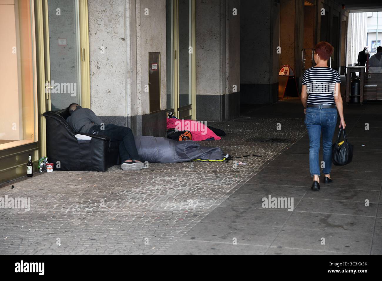 BERLIN/GERMANYDEUSCTHLAND / 10 AUGUST 2018. Homeless in Berlin Germany ...