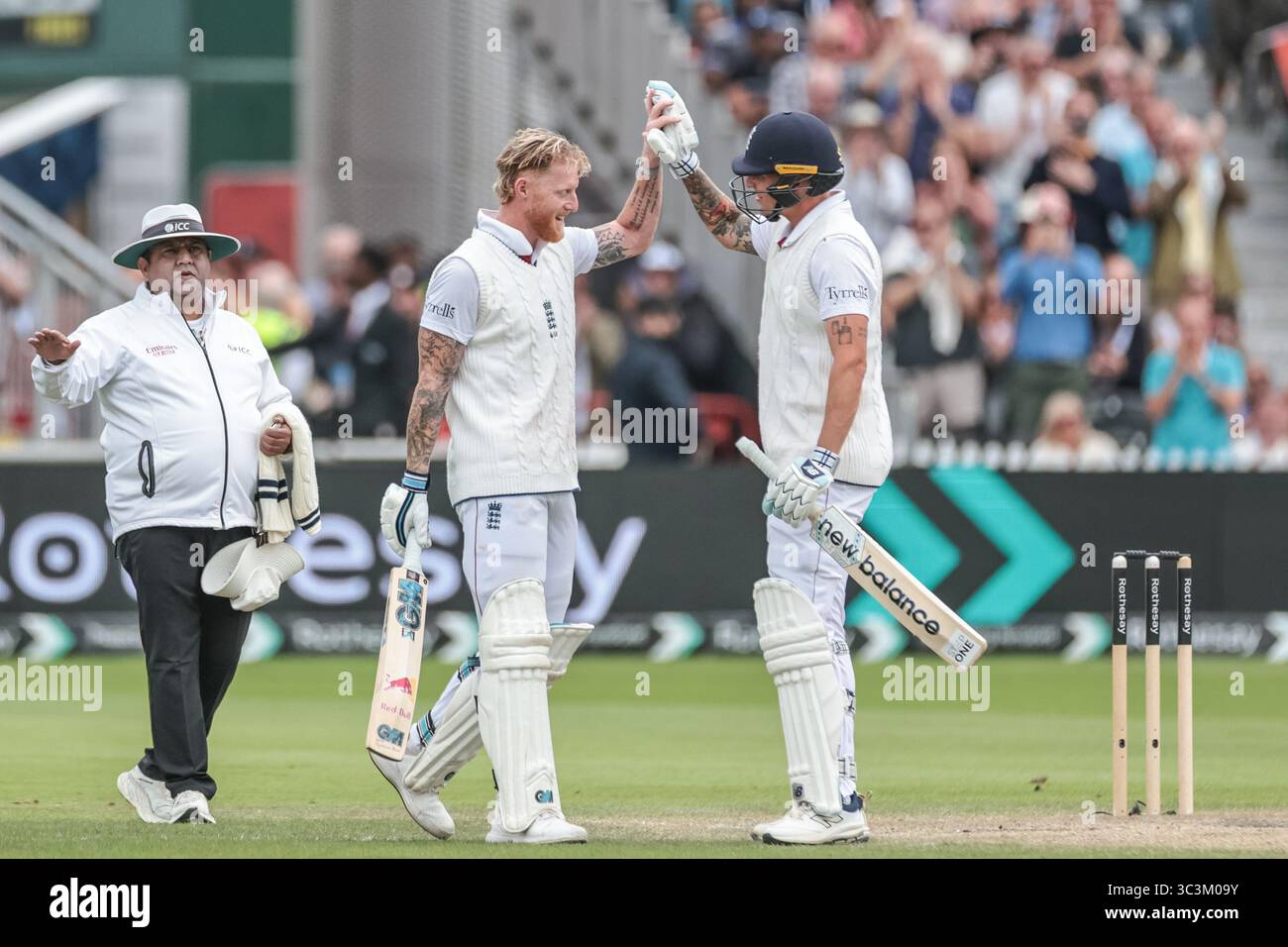 England captain Ben Stokes celebrates a century (100 runs) during the ...